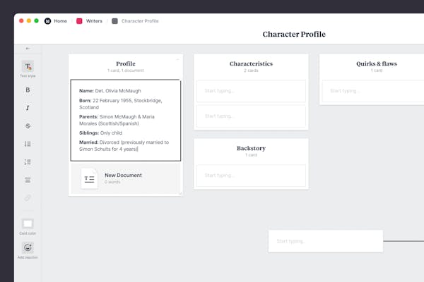 Character Profile - Free Template & Example - Milanote