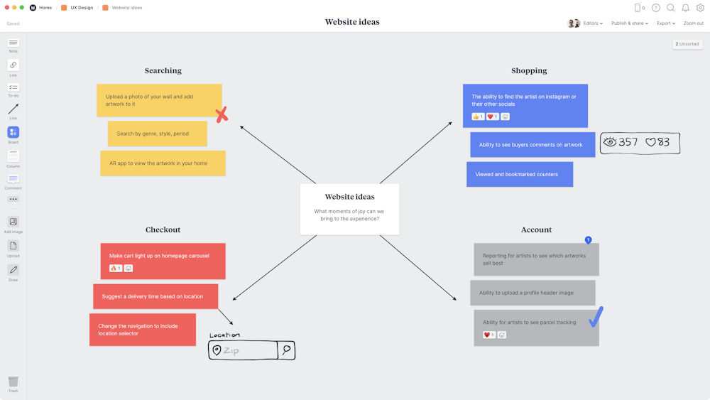 Ten Free UX Design Templates & Examples - Milanote
