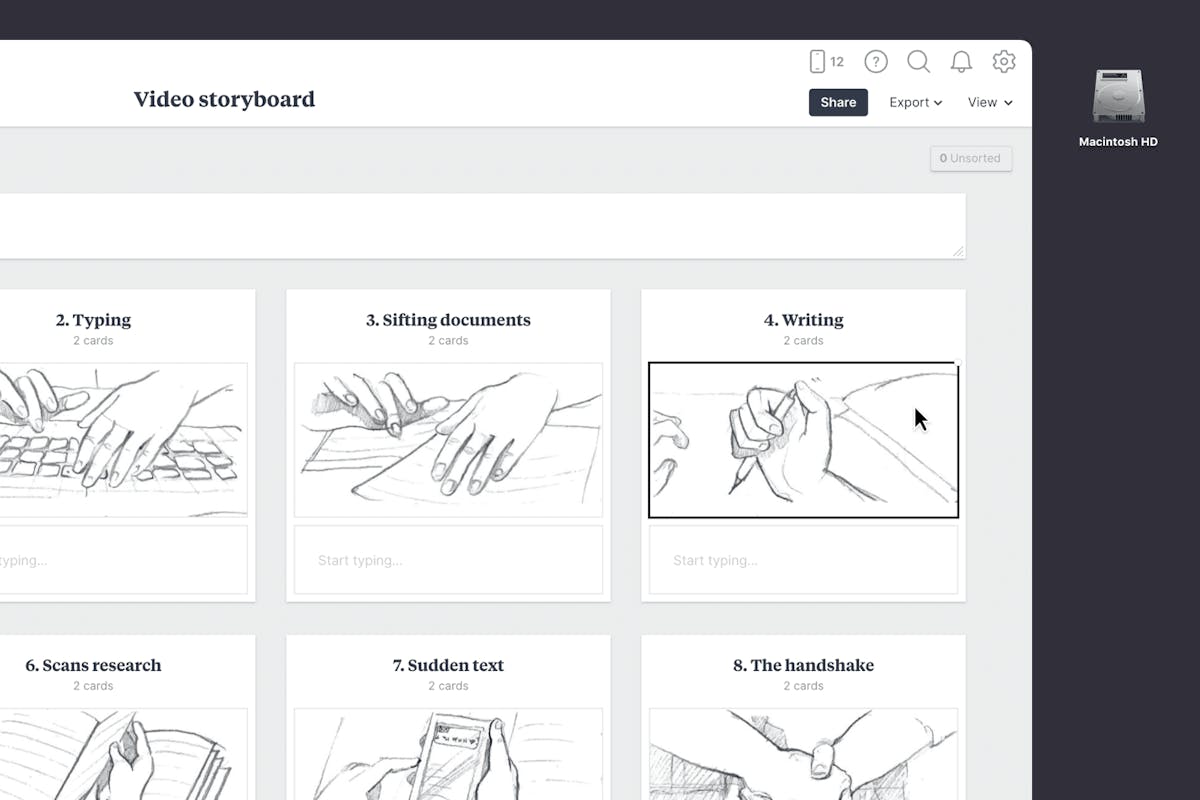 Video Storyboard - Templates & Examples - Milanote