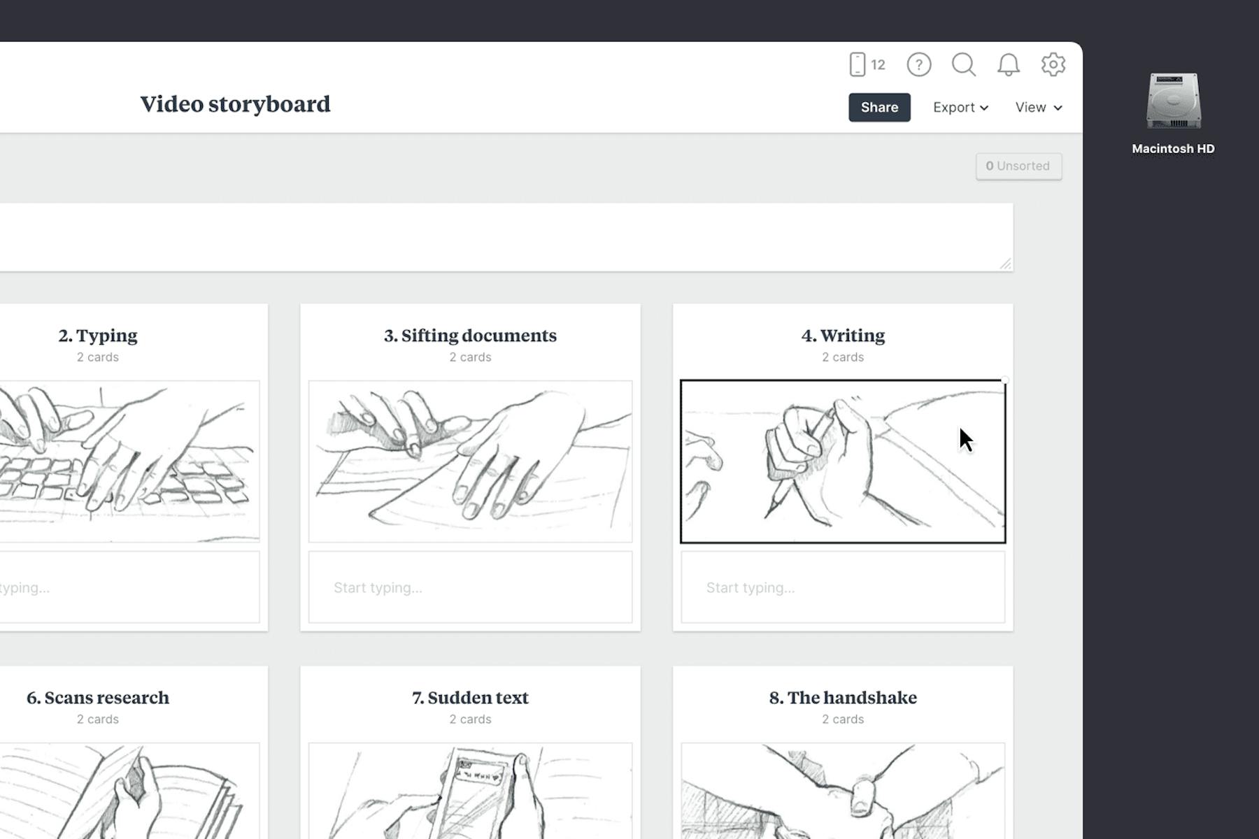 Video Storyboard - Templates & Examples - Milanote