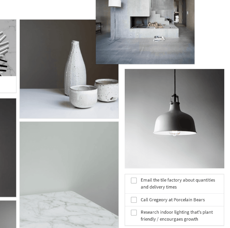 Visual Workspace For Interior Designers - Milanote