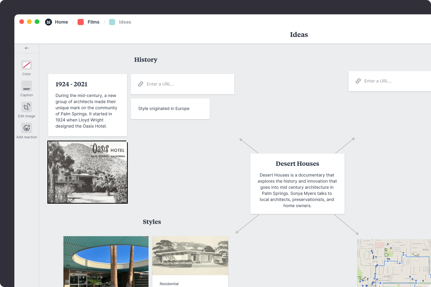 Film Brainstorming - Template & Example - Milanote