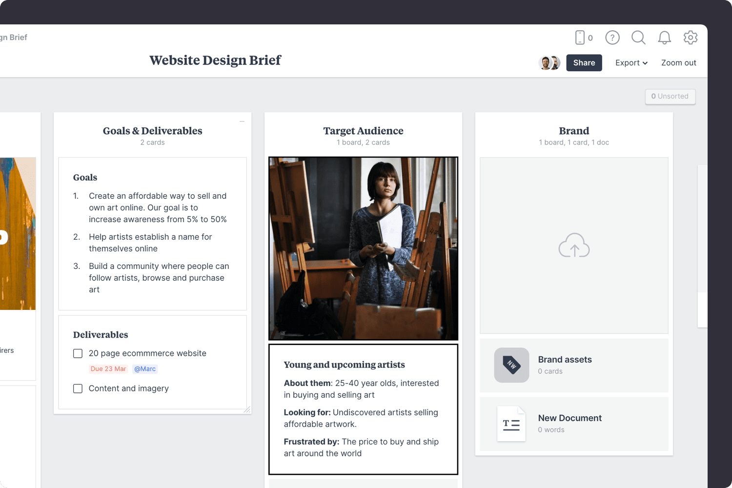 Website Design Brief - Free Template & Example - Milanote