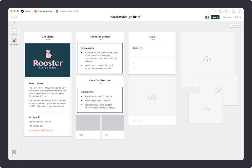 Interior Design Brief Template & Example Project - Milanote