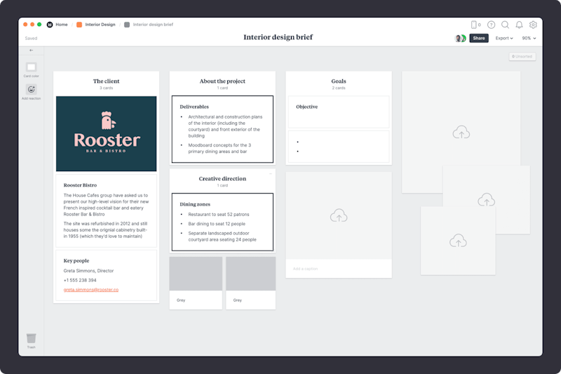 Interior Design Brief Template & Example Project - Milanote