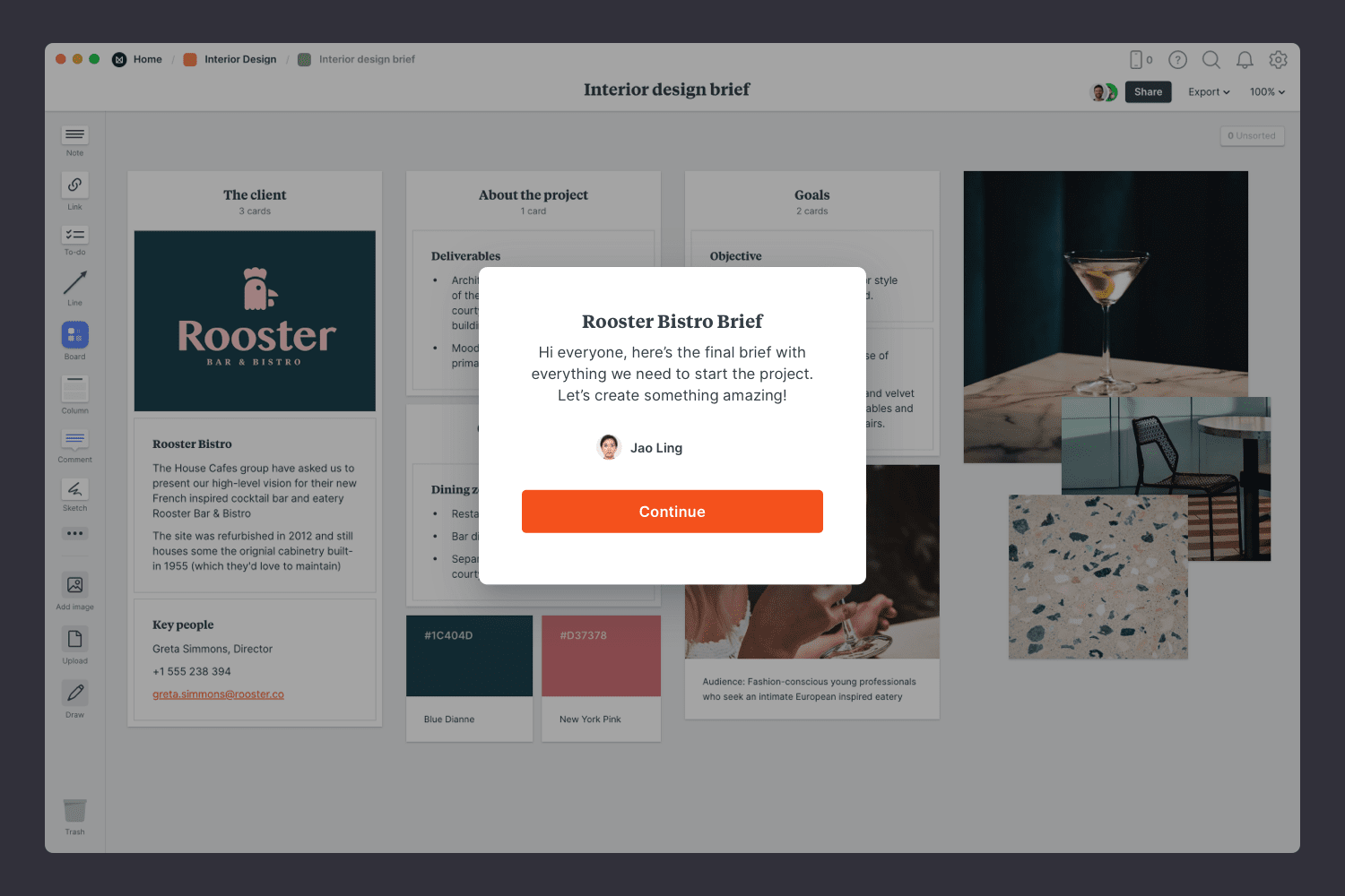 Interior Design Brief Template & Example Project - Milanote