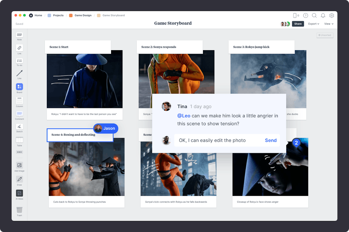 Game Storyboard Template & Example - Milanote