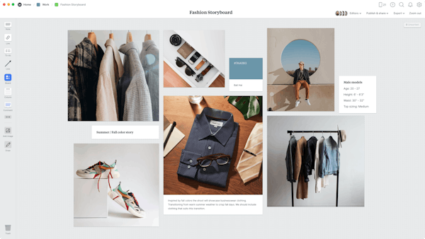 Fashion Storyboard Template & Example - Milanote