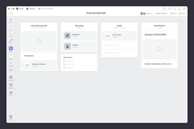 Podcast Episode Plan - Free Template & Example - Milanote