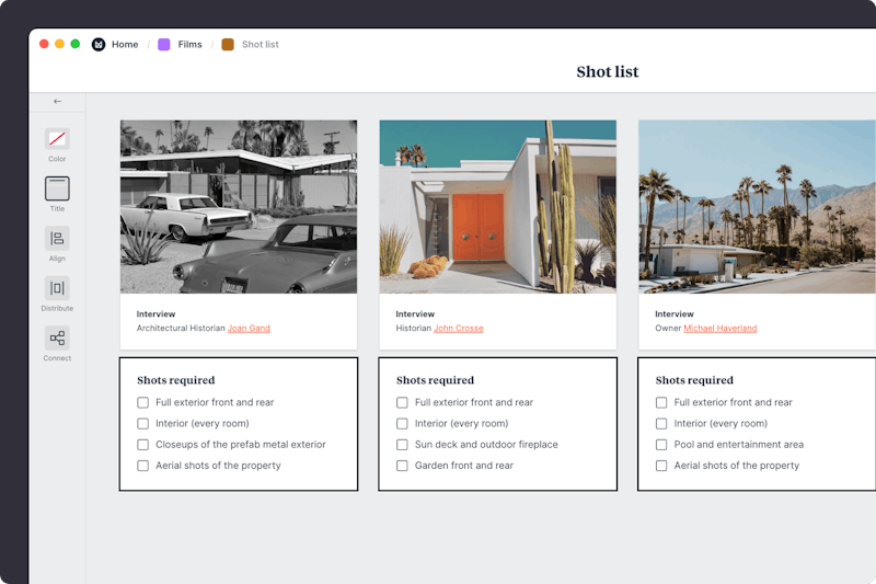 Film Pre Production - Template & Example - Milanote