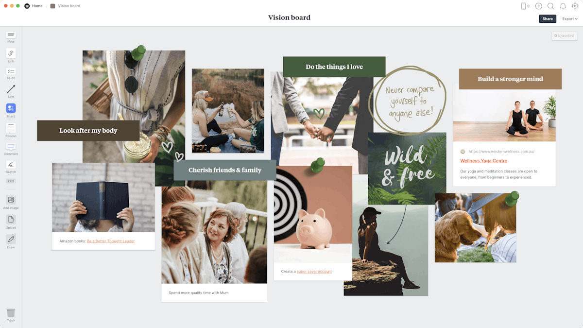 The ultimate vision board maker - Free App by Milanote