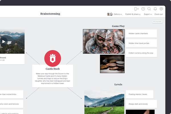 Game Design Brainstorming - Template & Example - Milanote