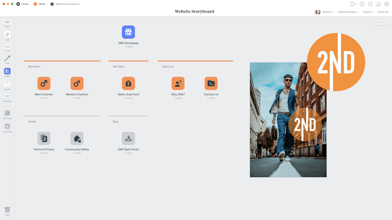 Website Storyboard Template & Example - Milanote