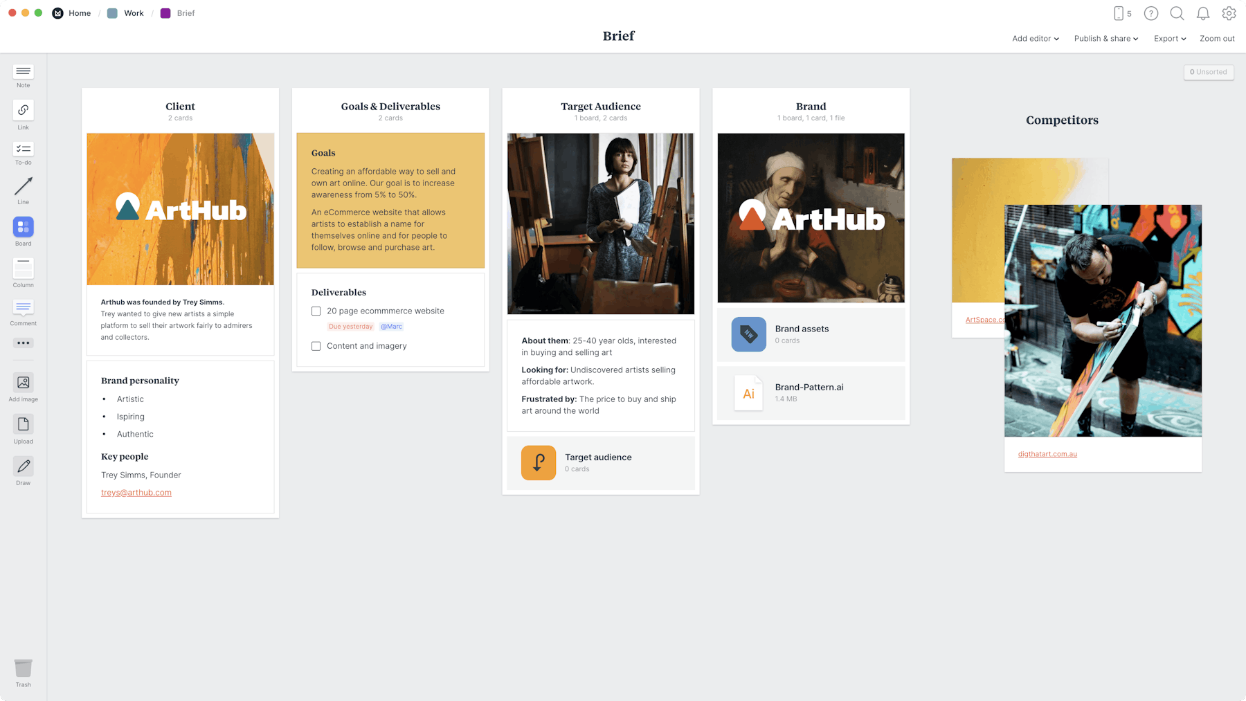 Website Design Brief Template & Example - Milanote