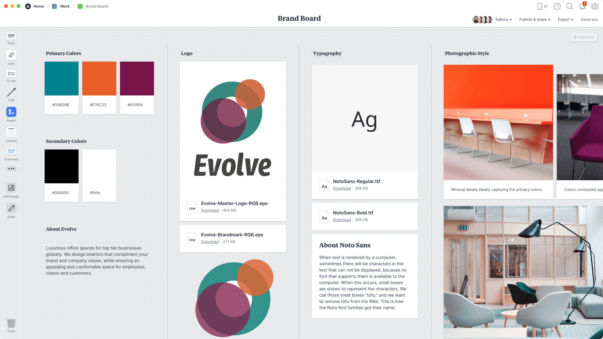 Brand Board Template & Example - Milanote