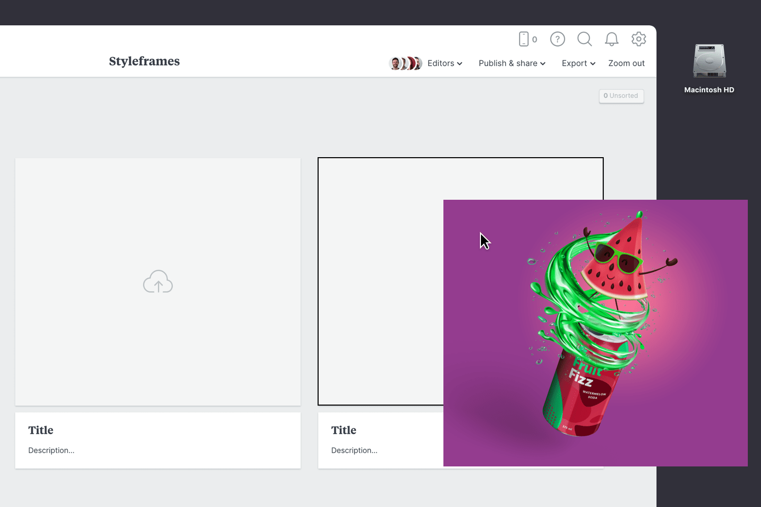 Motion Design Style Frames - Template & Example - Milanote