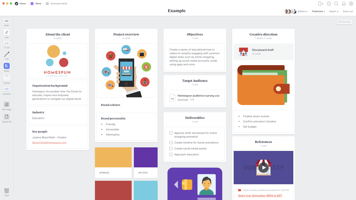 Animation Brief Template & Example - Milanote