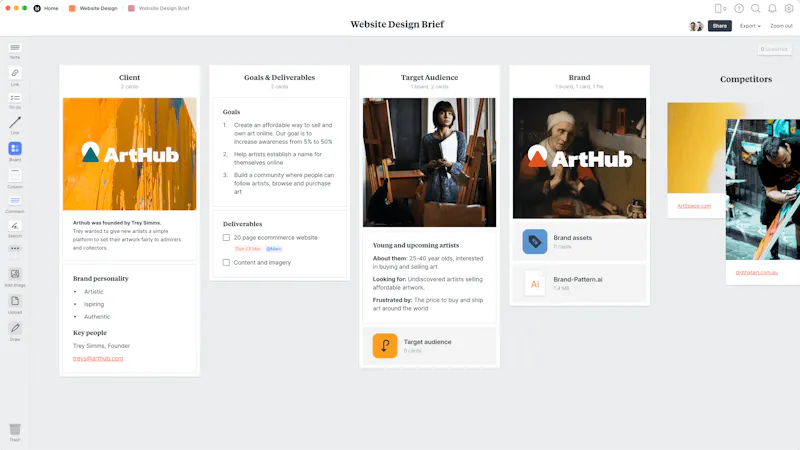 Ten Free UX Design Templates & Examples - Milanote