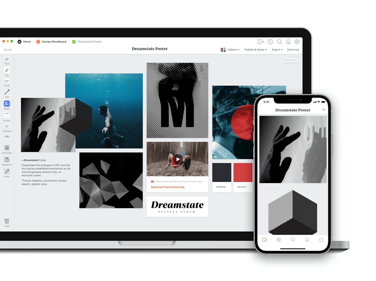 Simple, easy-to-use, online mind mapping tool - Milanote