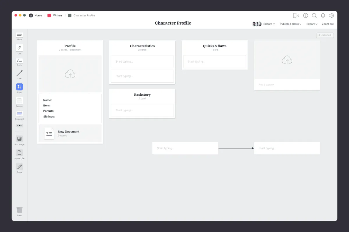 Character Profile - Free Template & Example - Milanote