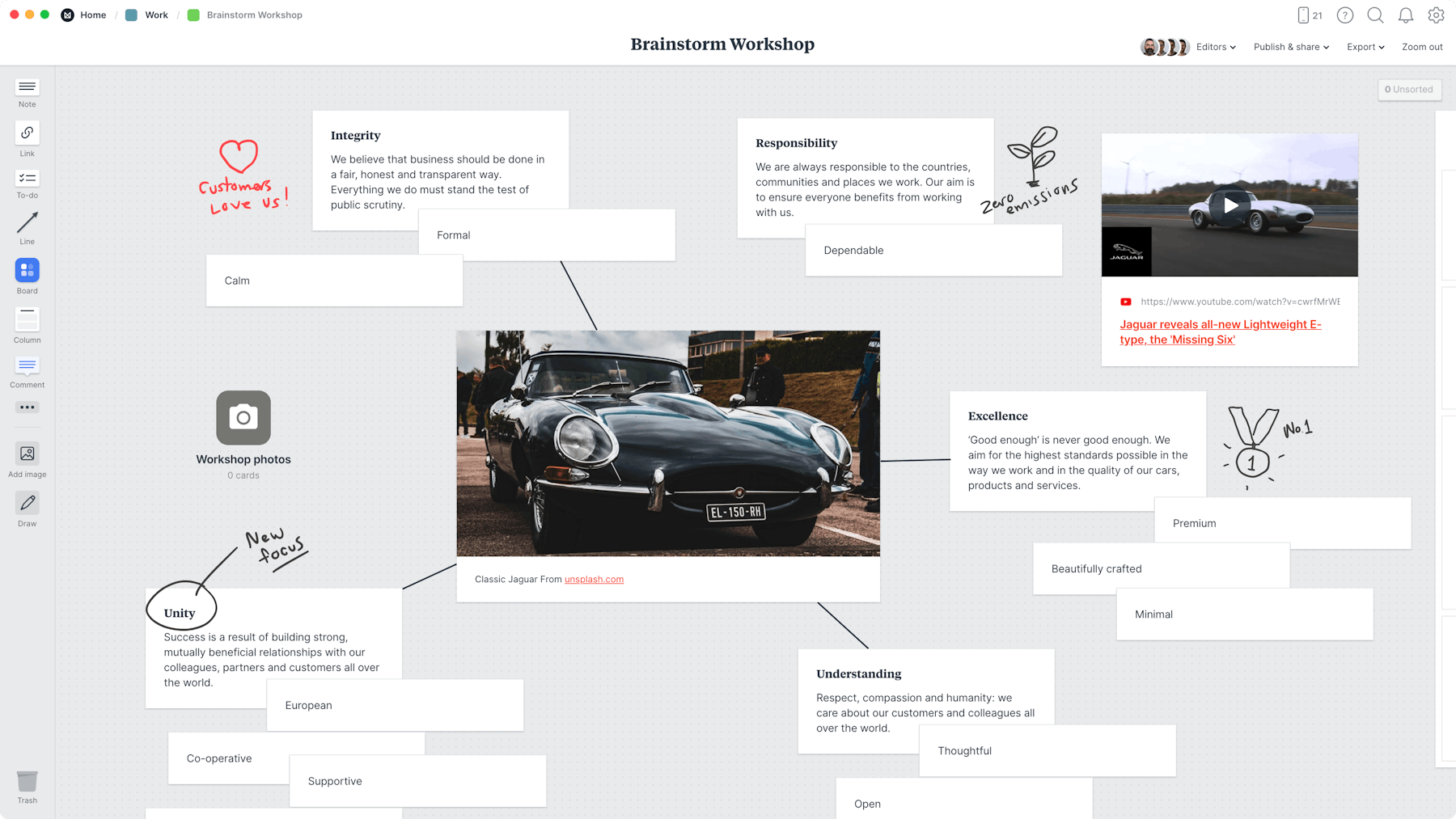 Brainstorming Template & Session Example - Milanote