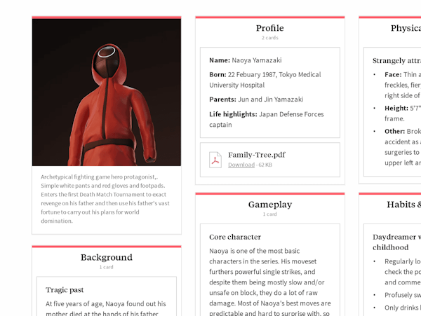 Game design software - Milanote
