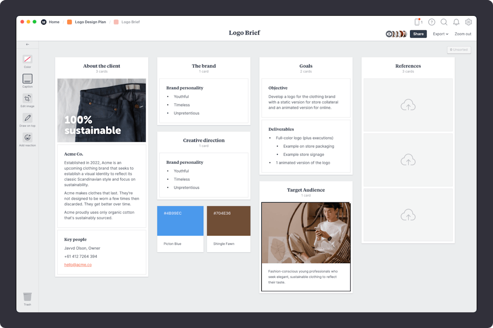 Logo Design Brief - Free Template & Example - Milanote