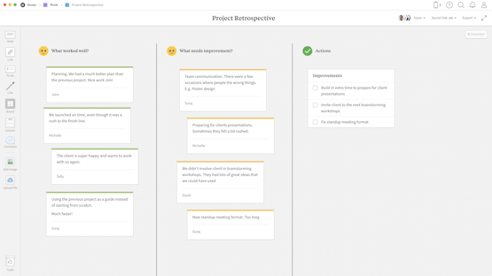 Project Retrospective Template & Example - Milanote