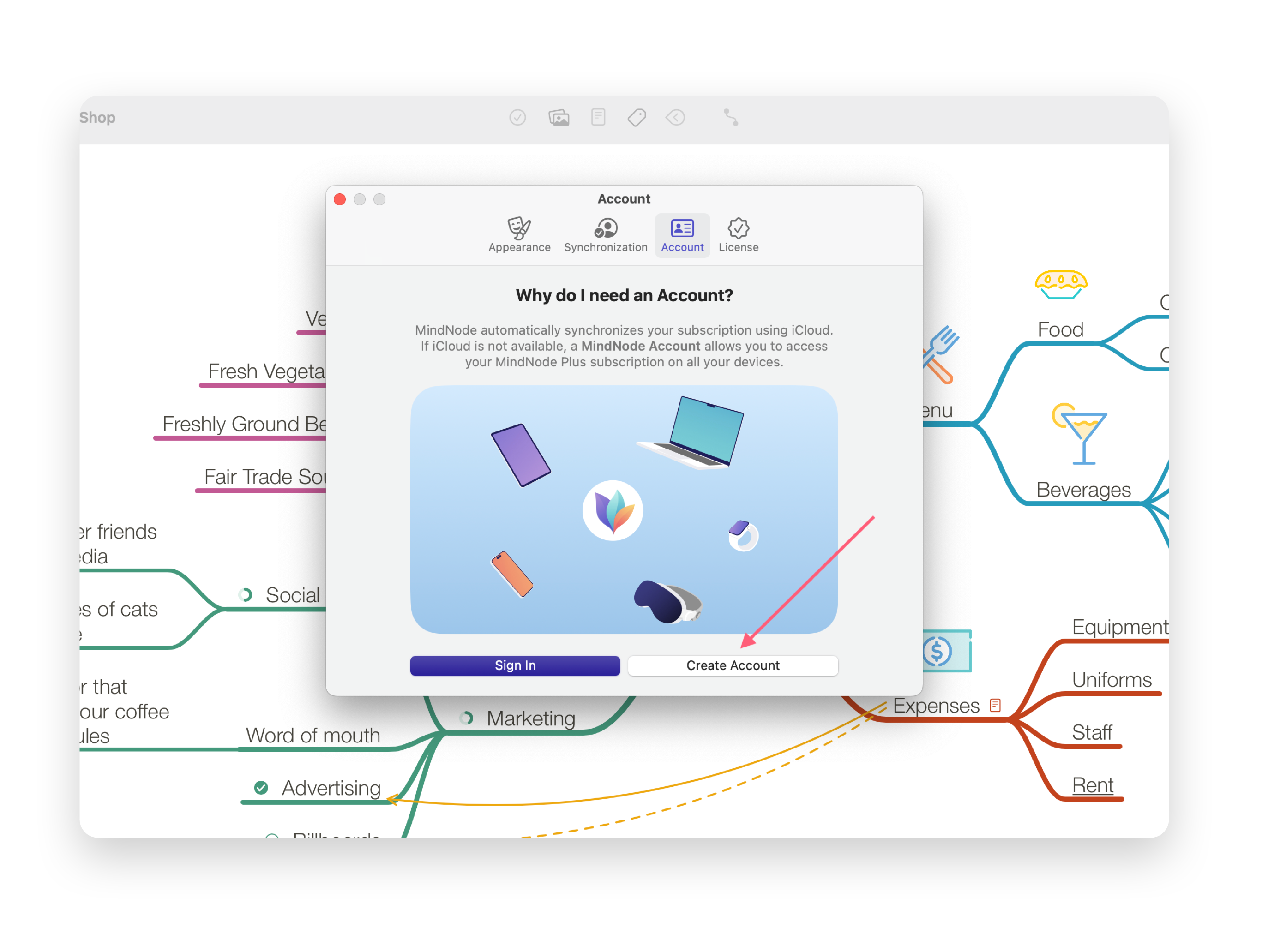 What is MindNode Account? - MindNode