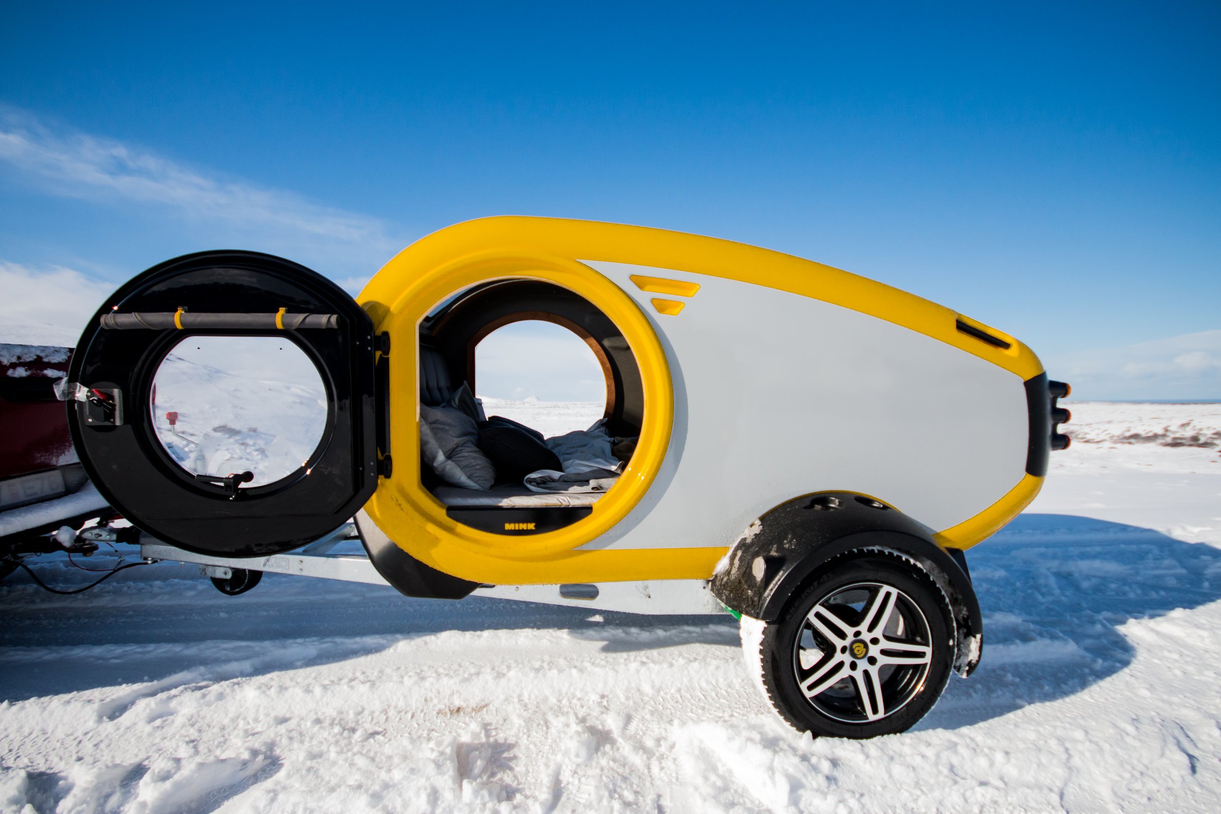 Embracing the Chill - Mink Campers, lightweight caravan