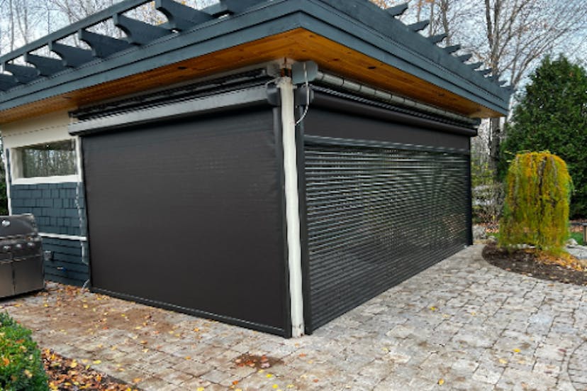 Motorized Drop Screens by ML Seamless Gutters - Enhance Your Outdoor ...