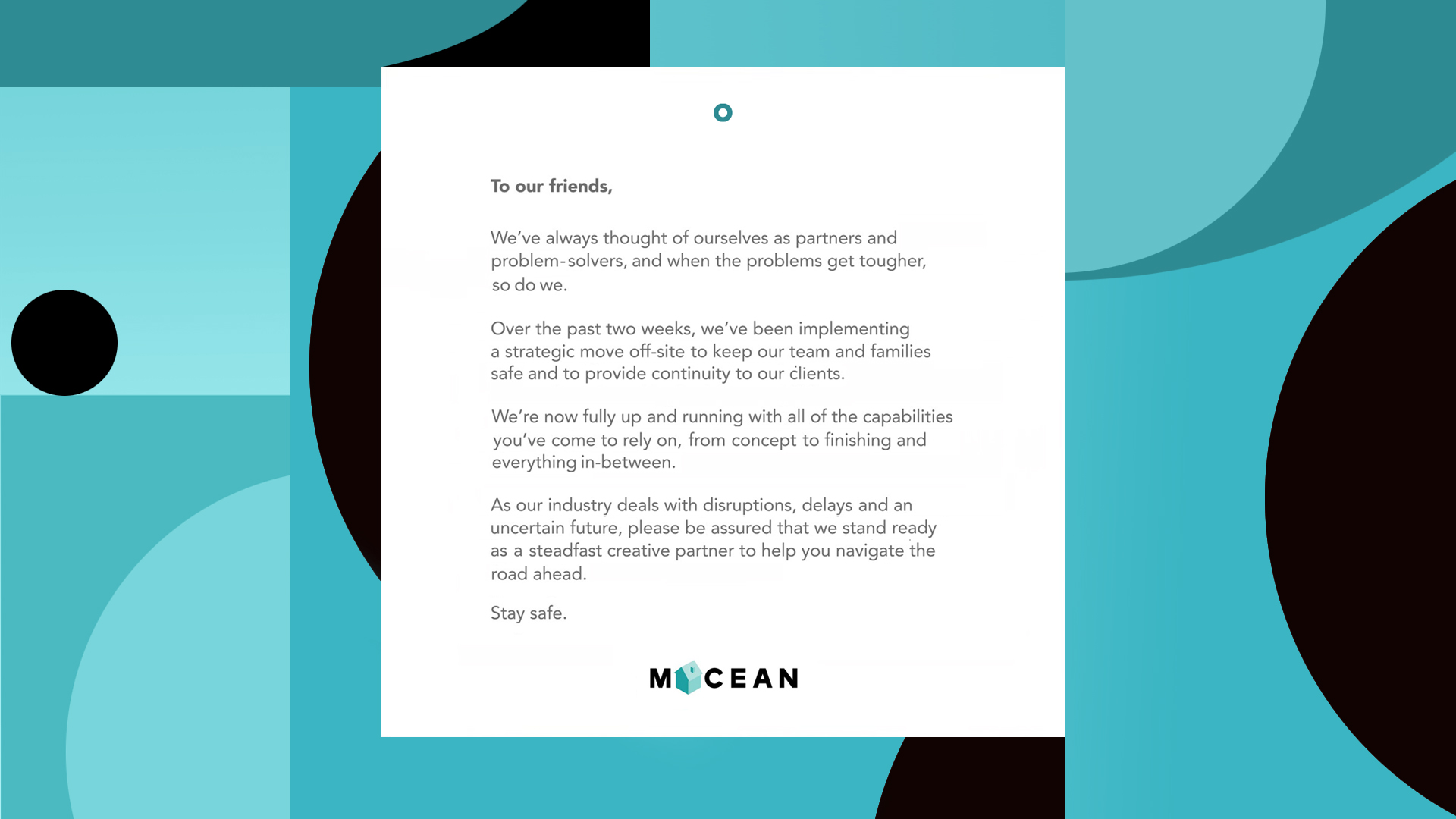 MOCEAN Goes Remote | Current | MOCEAN