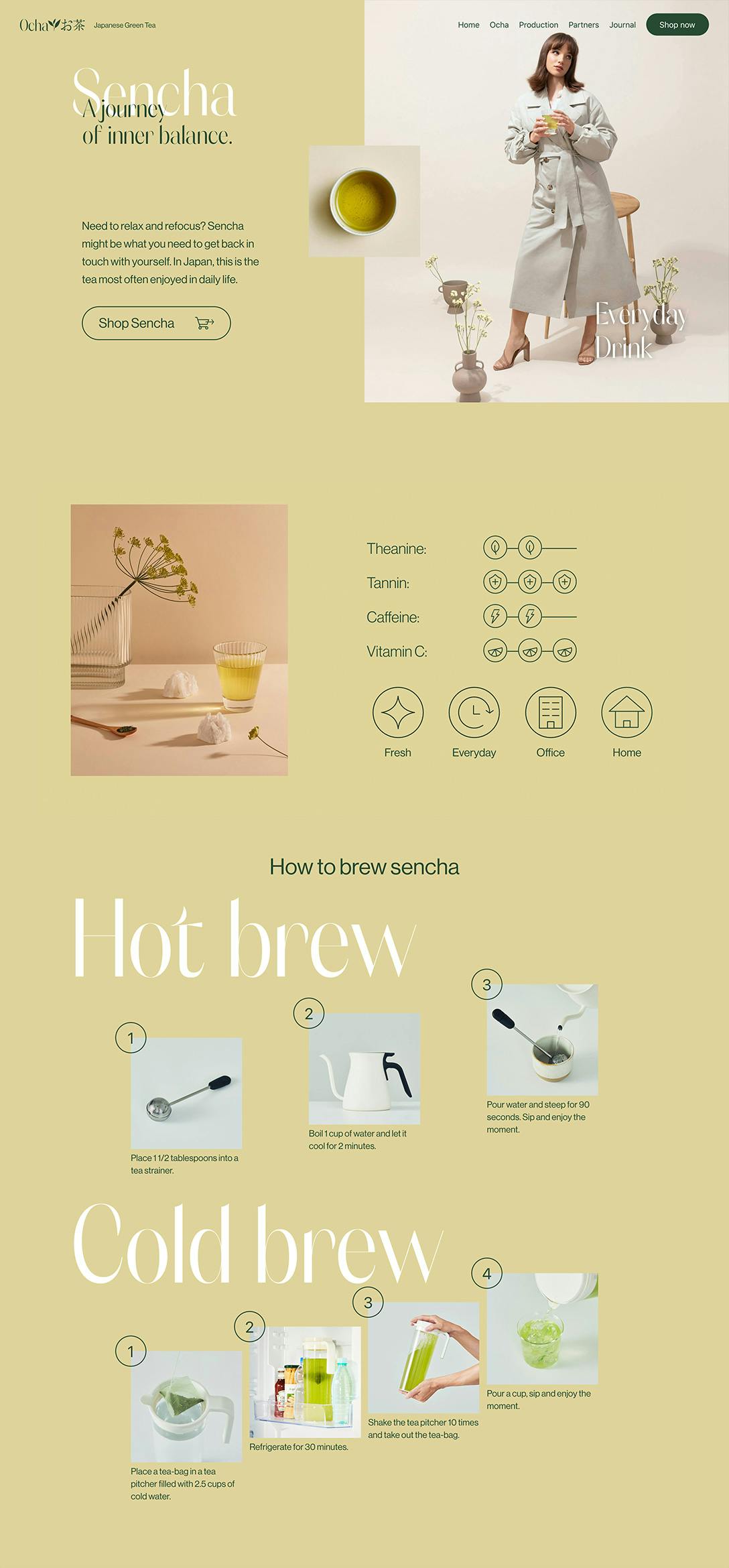 Ocha - Japanese Green Tea for JETRO/JFOODO | Website & Photography ...