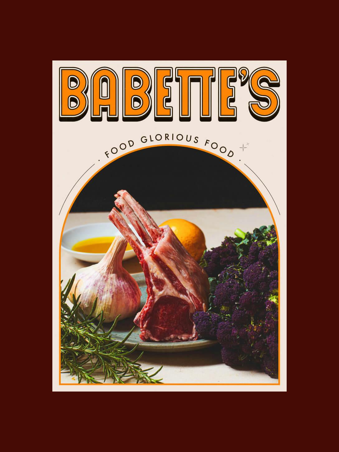 BABETTE'S ‣ Branding ‣ Food, Glorious Food!