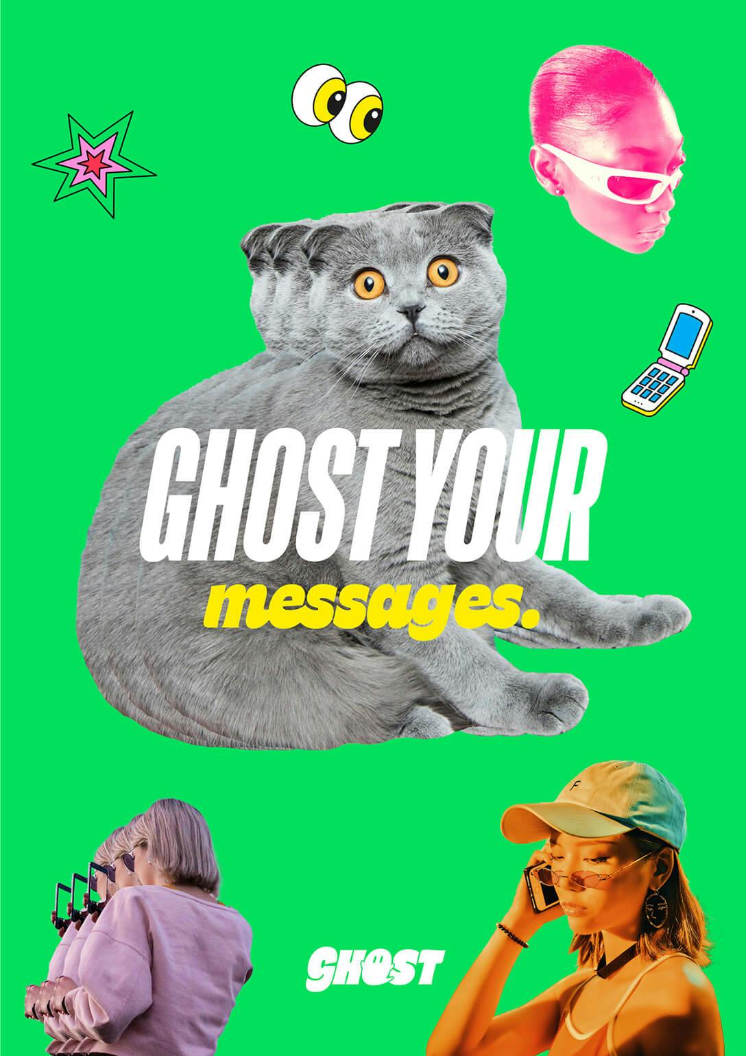 Ghost Messaging App ‣ Brand Universe | Website and Branding