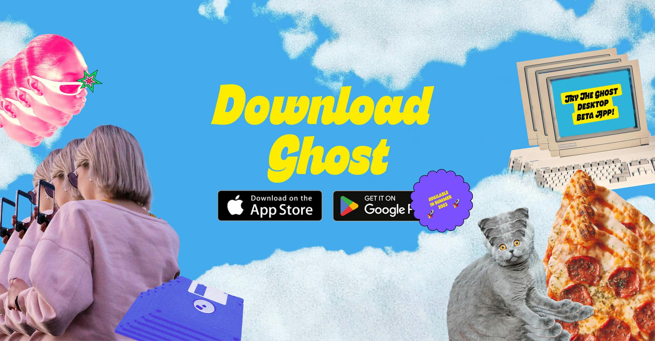 Ghost Messaging App ‣ Brand Universe | Website and Branding