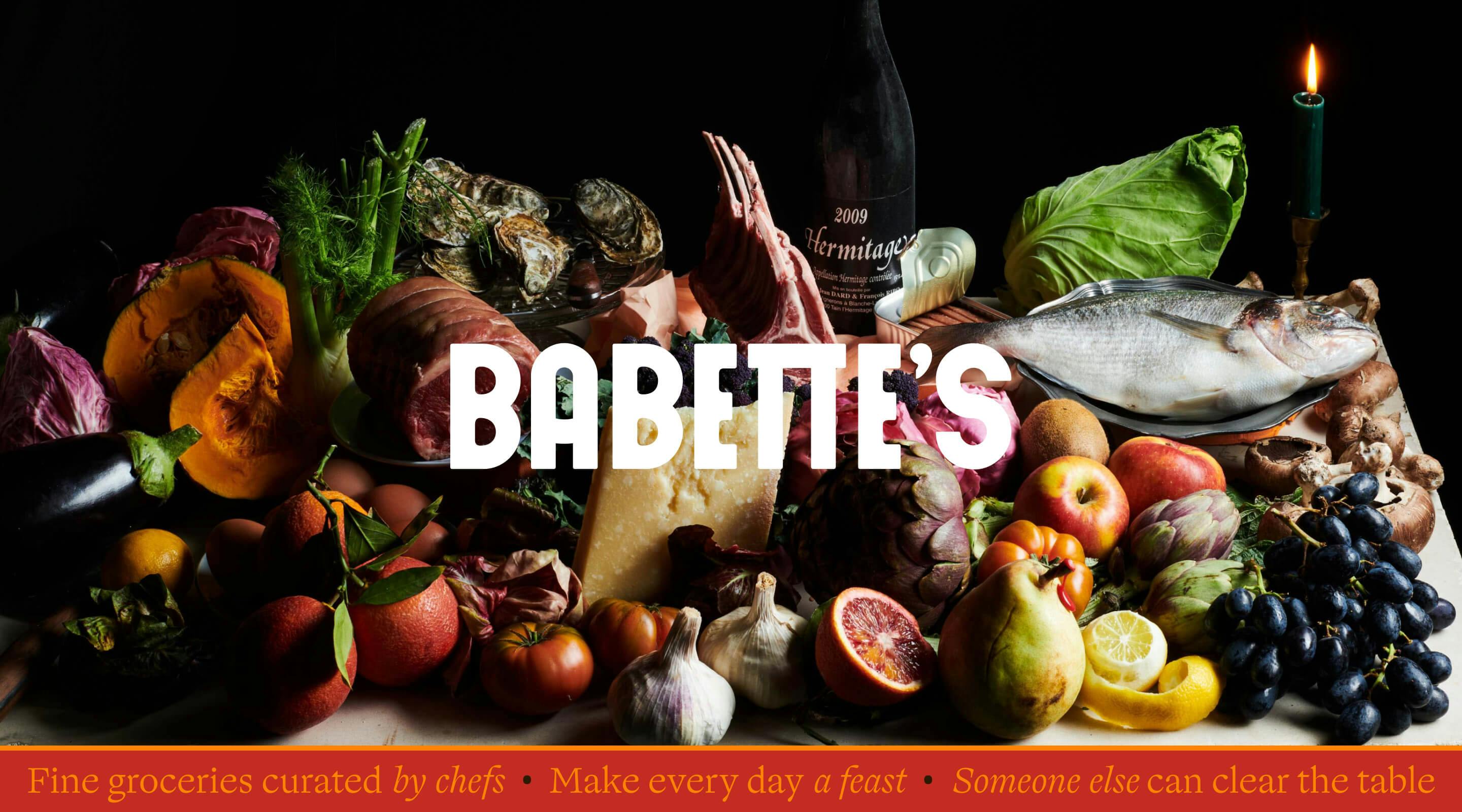 BABETTE'S ‣ Branding ‣ Food, Glorious Food!