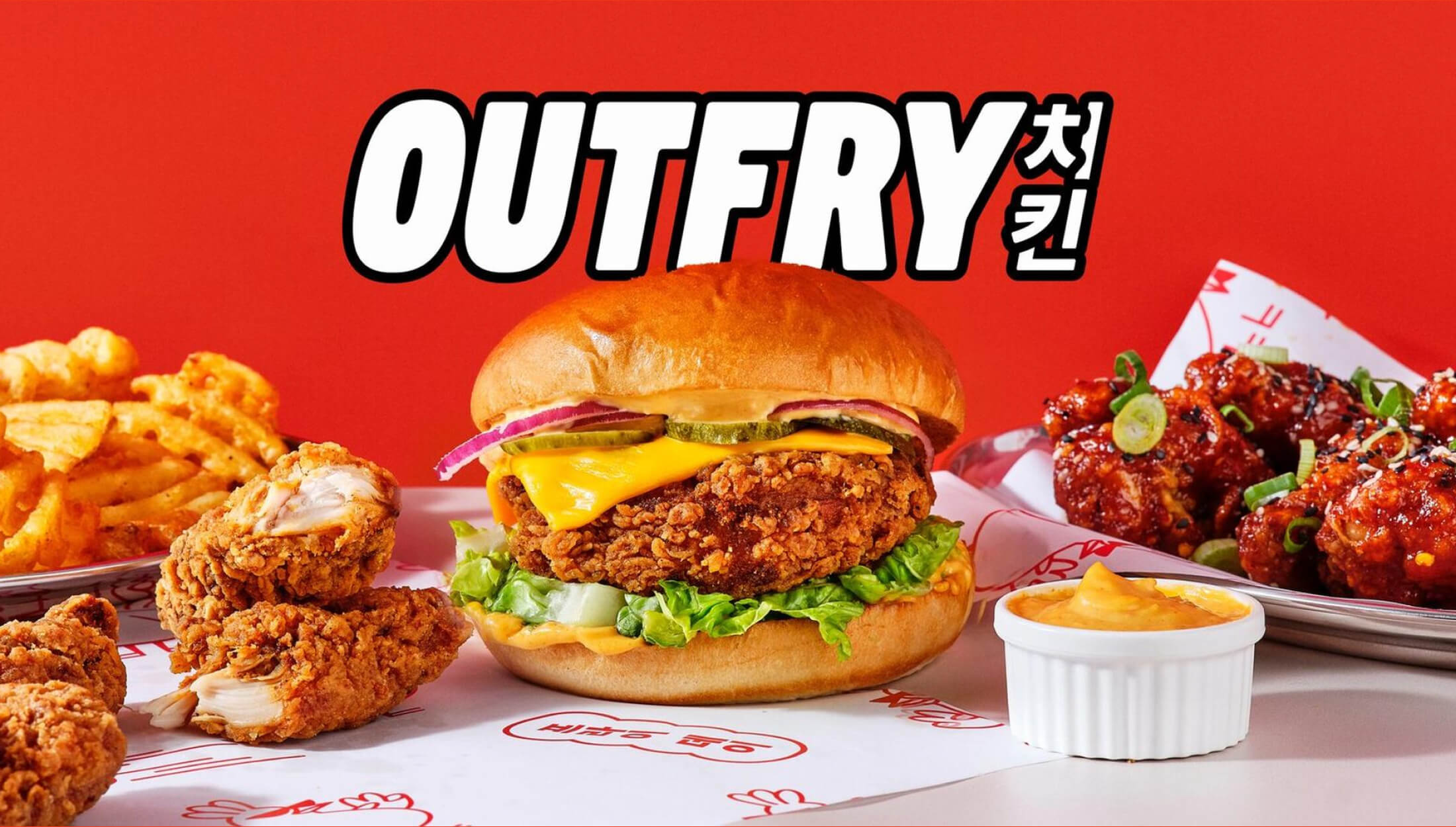 OUTFRY - KOREAN FRIED CHICKEN ‣ BRANDING | Work | monopo london