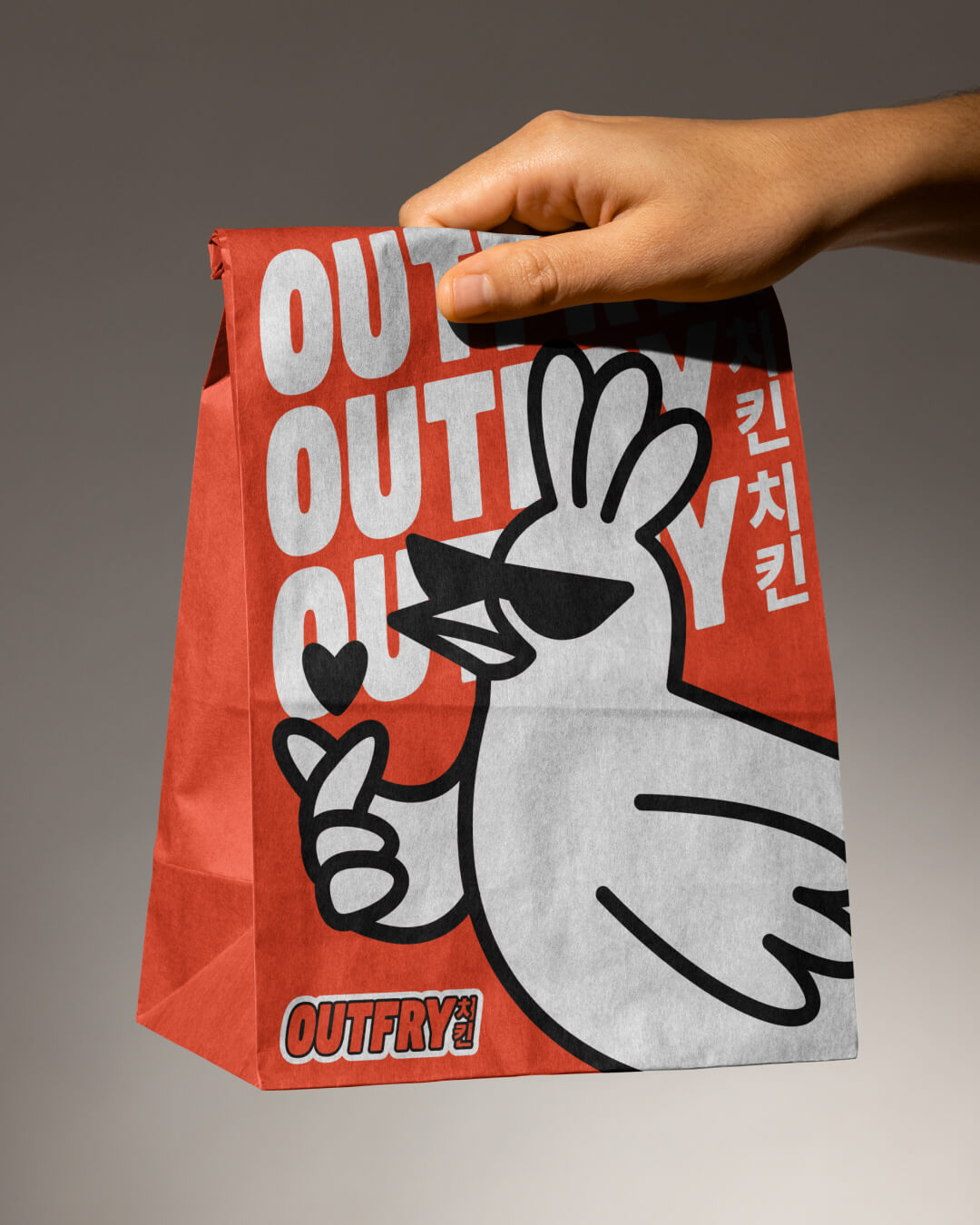 OUTFRY - KOREAN FRIED CHICKEN ‣ BRANDING | Work | monopo london