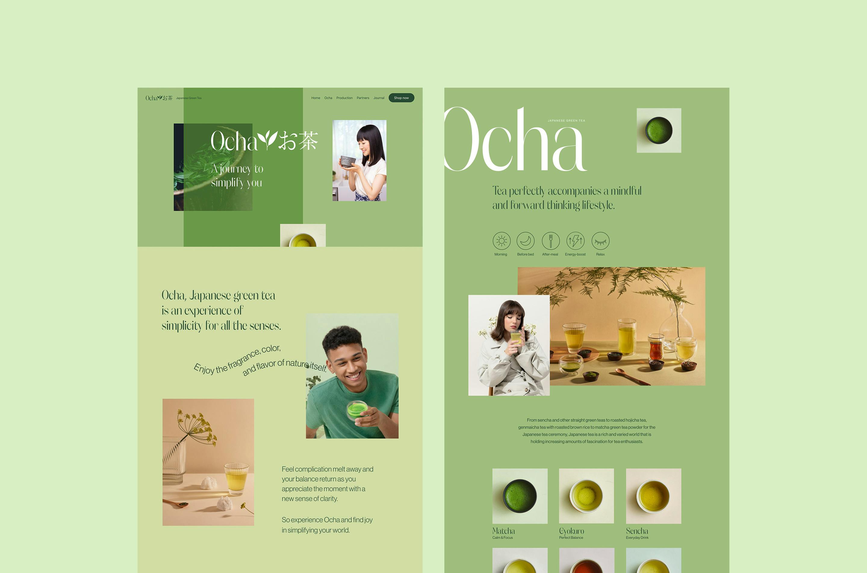 Ocha - Japanese Green Tea for JETRO/JFOODO | Website & Photography ...