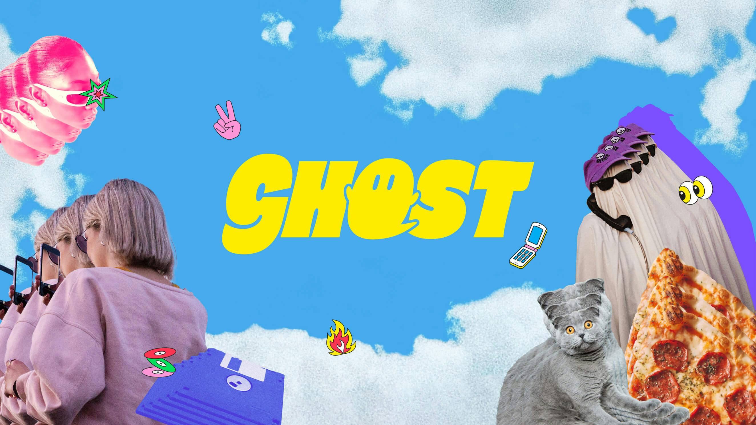 Ghost Messaging App ‣ Brand Universe | Website and Branding