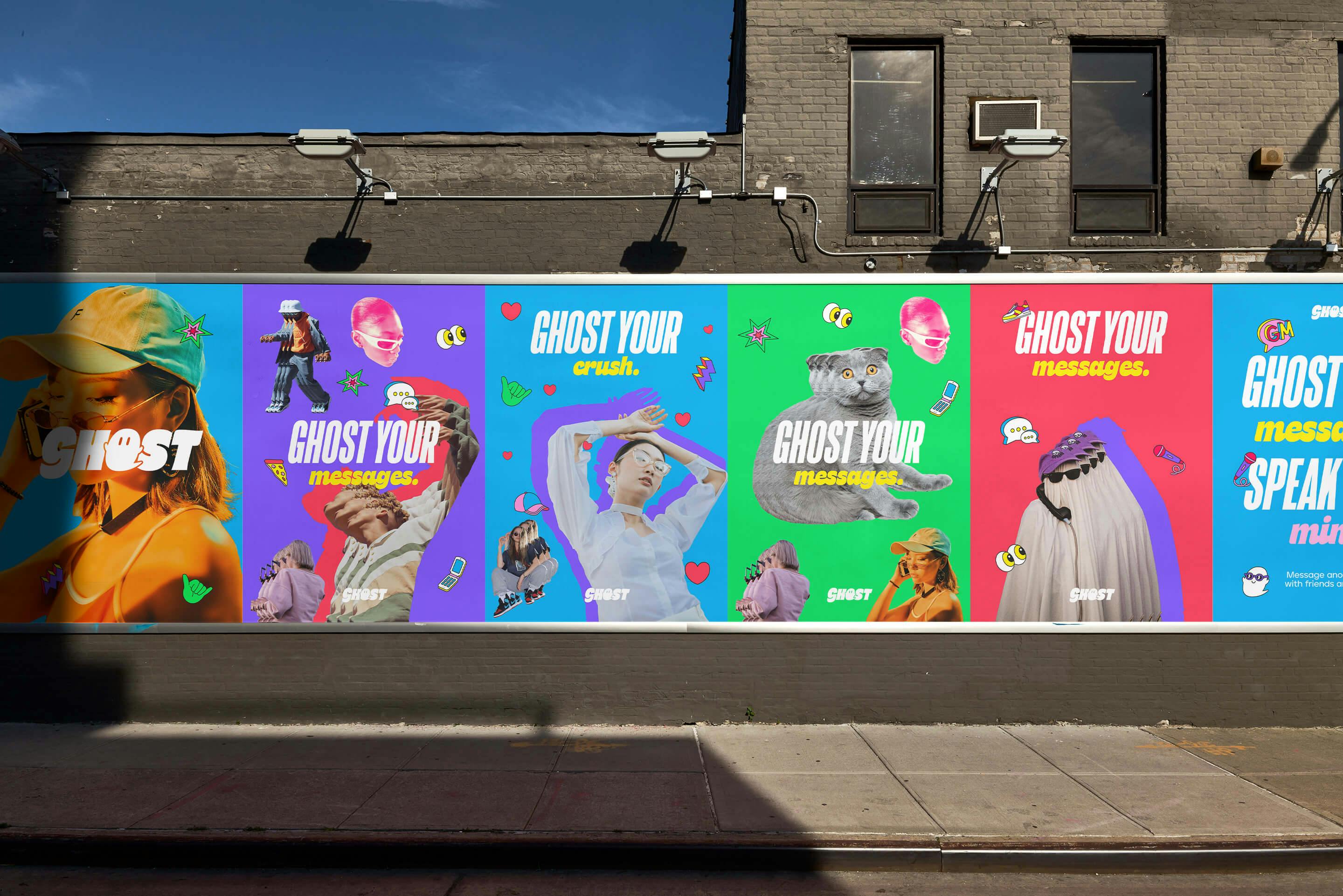 Ghost Messaging App ‣ Brand Universe | Website and Branding