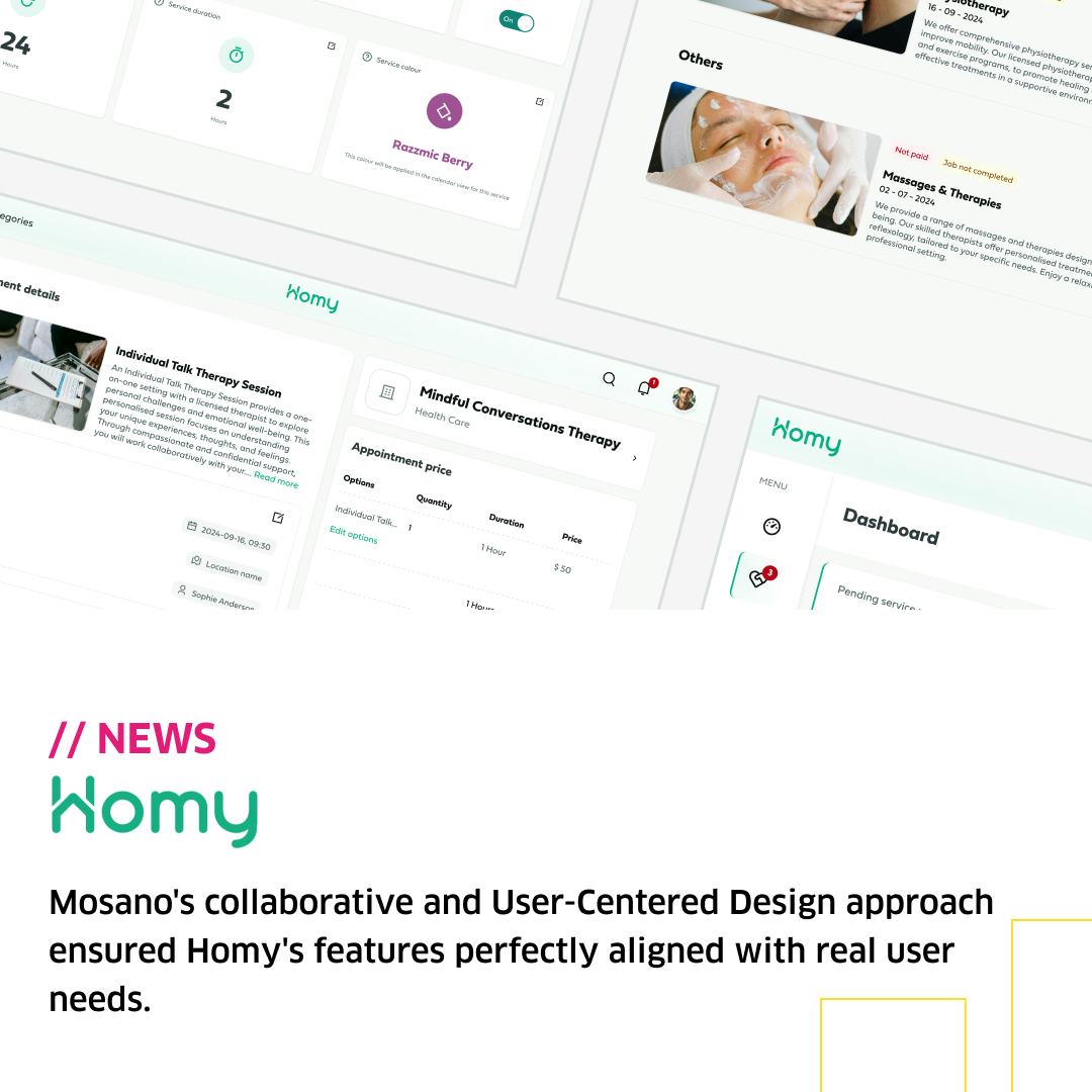 How the best web app developers at Mosano built Homy