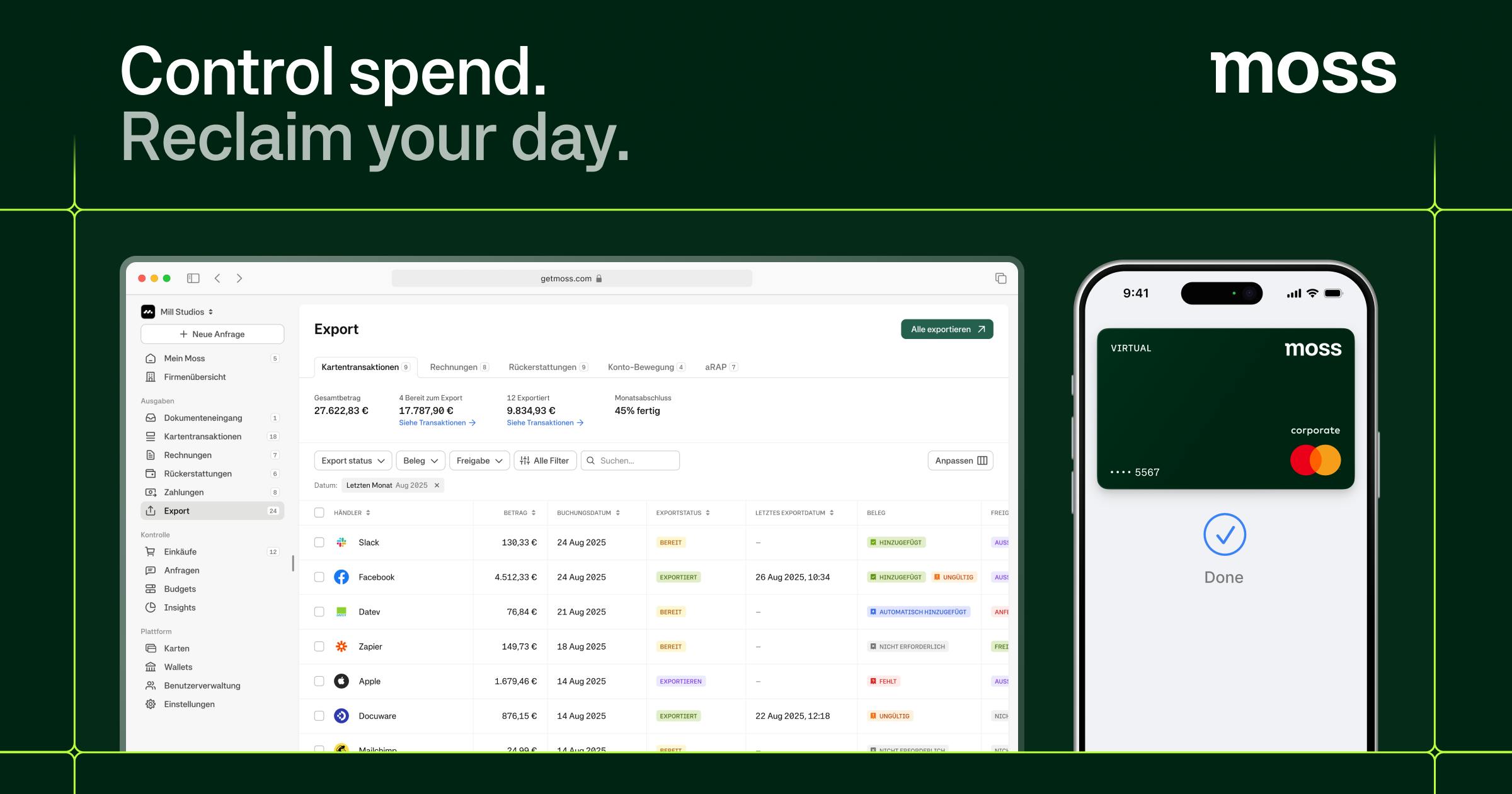 Moss: Spend smarter.
