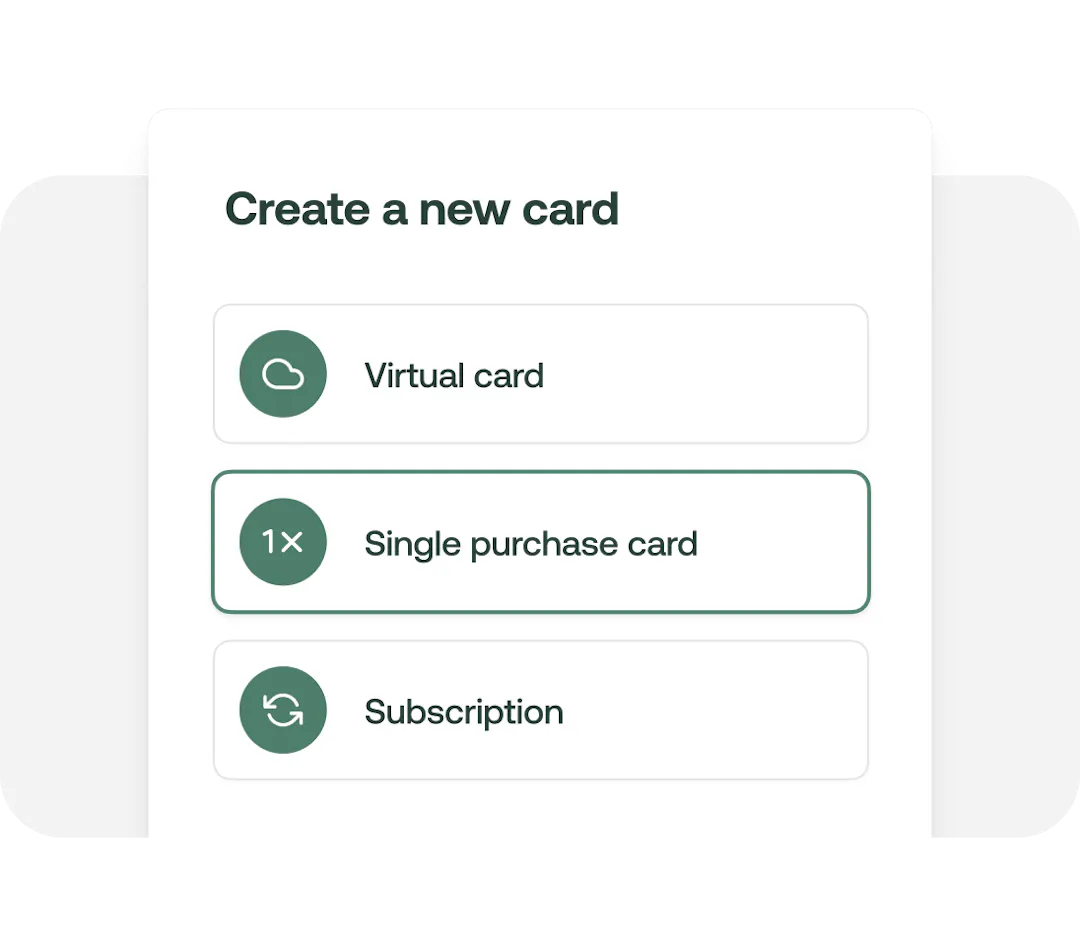 Virtual credit card for companies | Moss