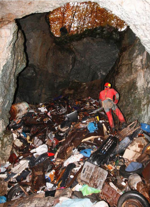 Cave clean up