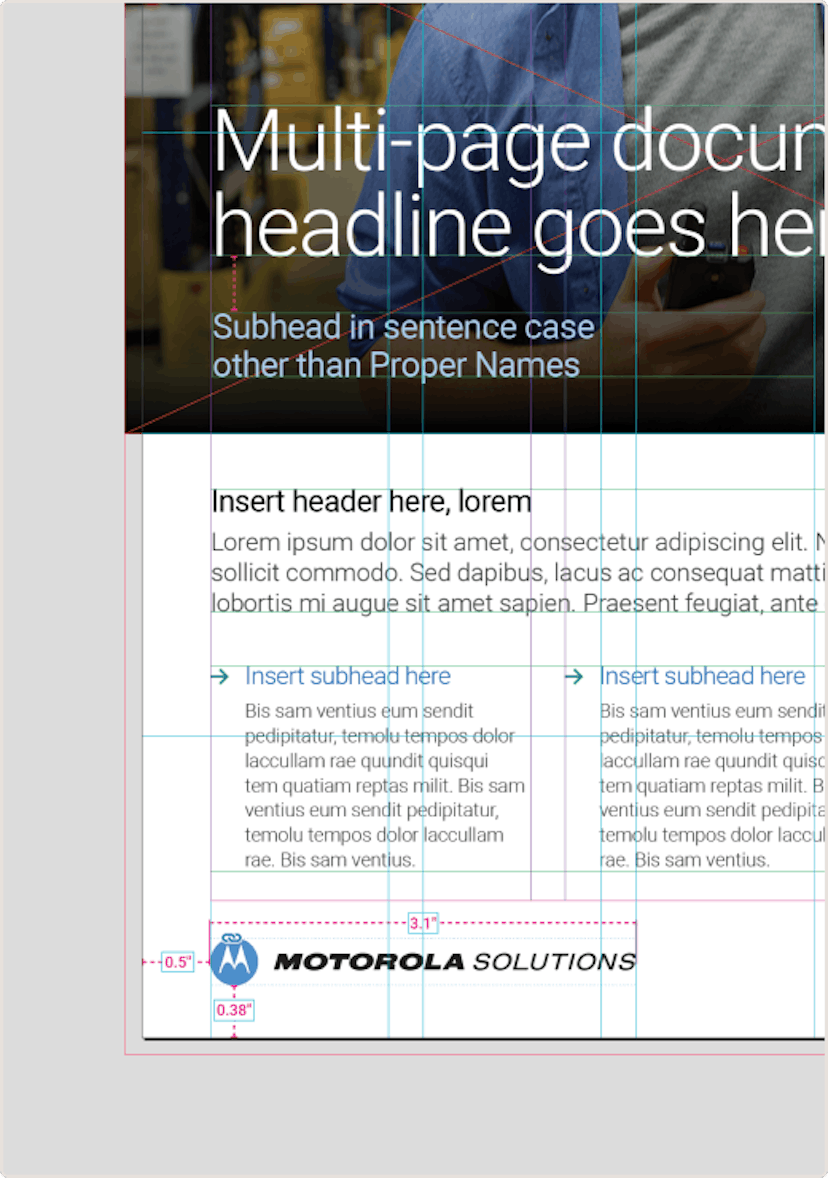 Motorola Solutions Guidelines - Layouts and grids
