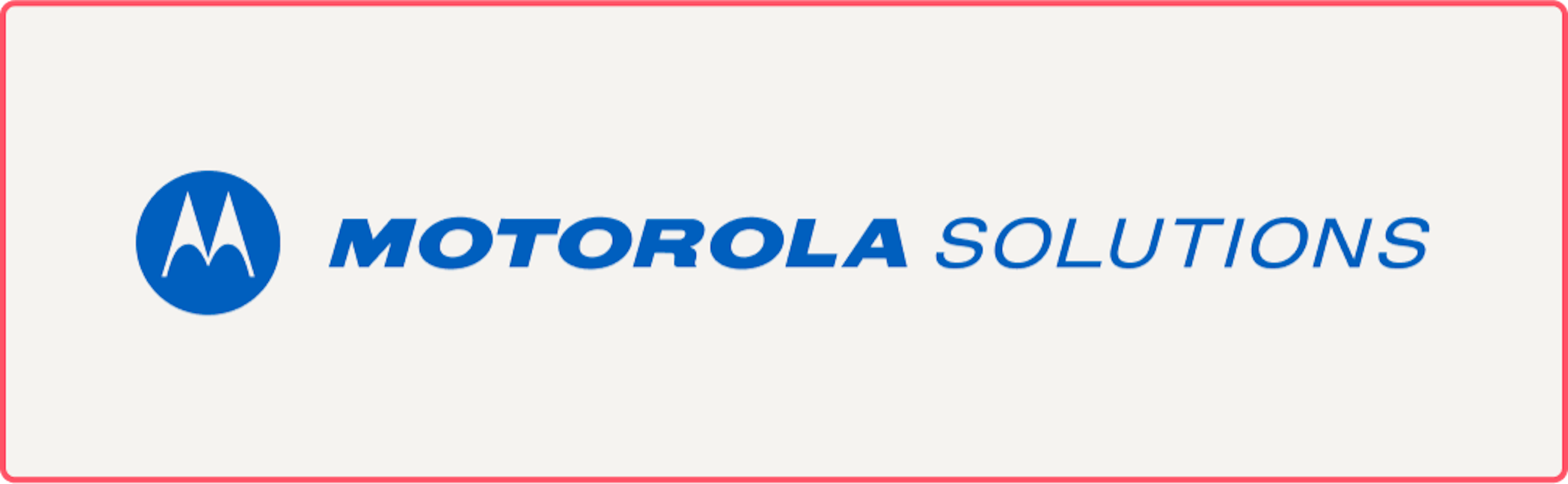 Motorola Solutions Guidelines - Logo