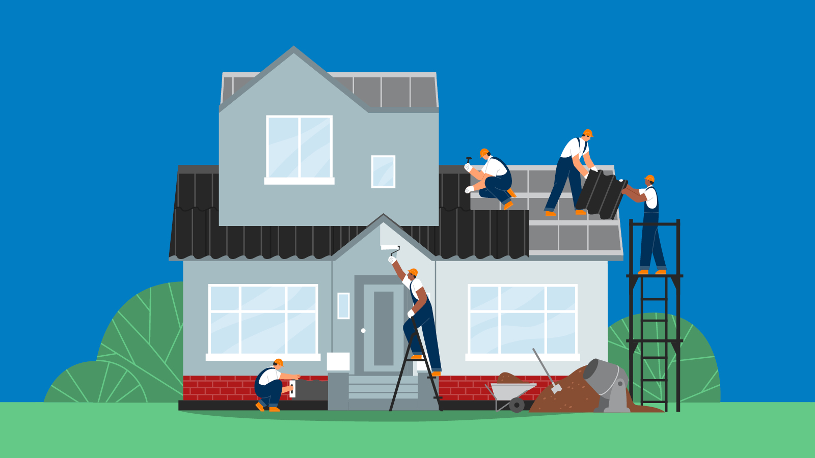 New Home Construction Clip Art Vector Graphics Clip Art Construction