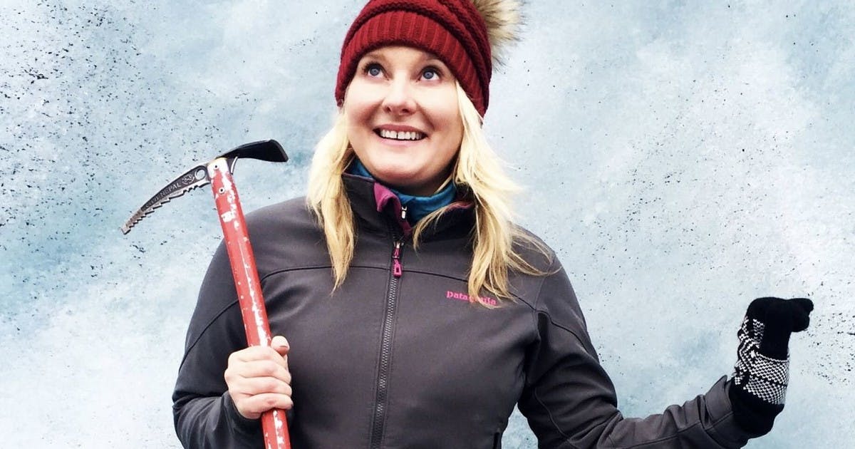 Elizabeth gets a taste of Icelandic glaciers